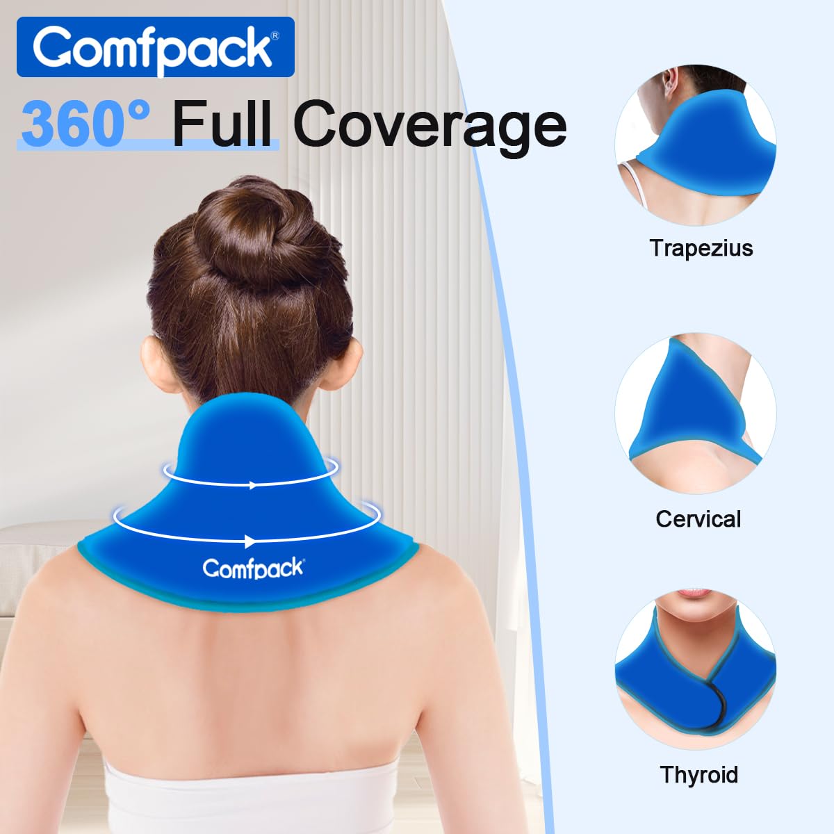 Snapklik.com : Neck Ice Pack Wrap Gel, Ice Pack For Neck Pain Relief ...