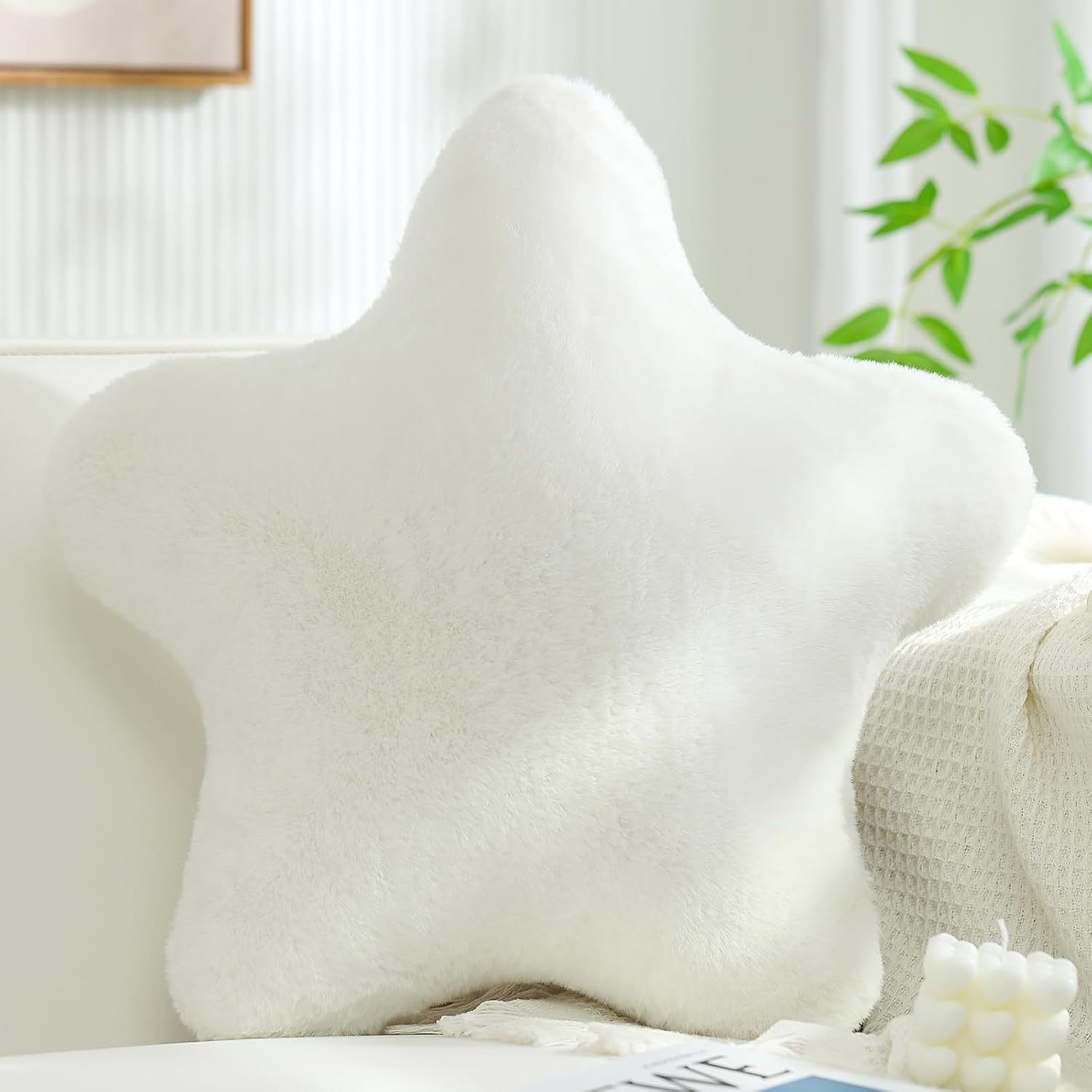 Amazon.com: YRXRUS Star Pillows, White Star Shaped Pillow, Mother's Day ...