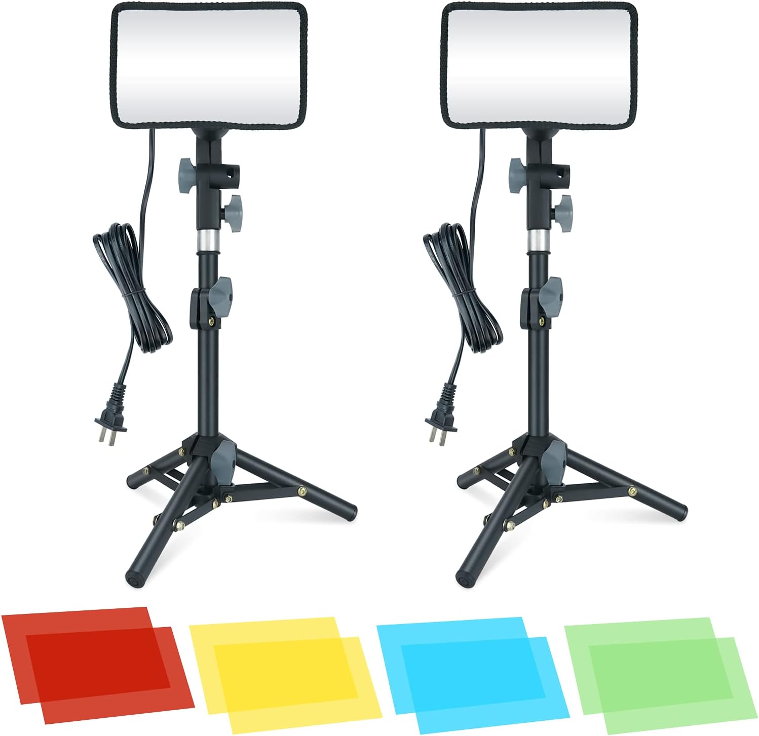 Amazon.com : LINCO 2 Packs LED Video Light with Adjustable Tripod Stand ...
