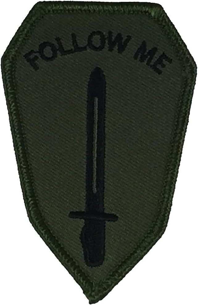 Amazon.com: US Army Infantry School Insignia Follow ME Patch - OD Green ...