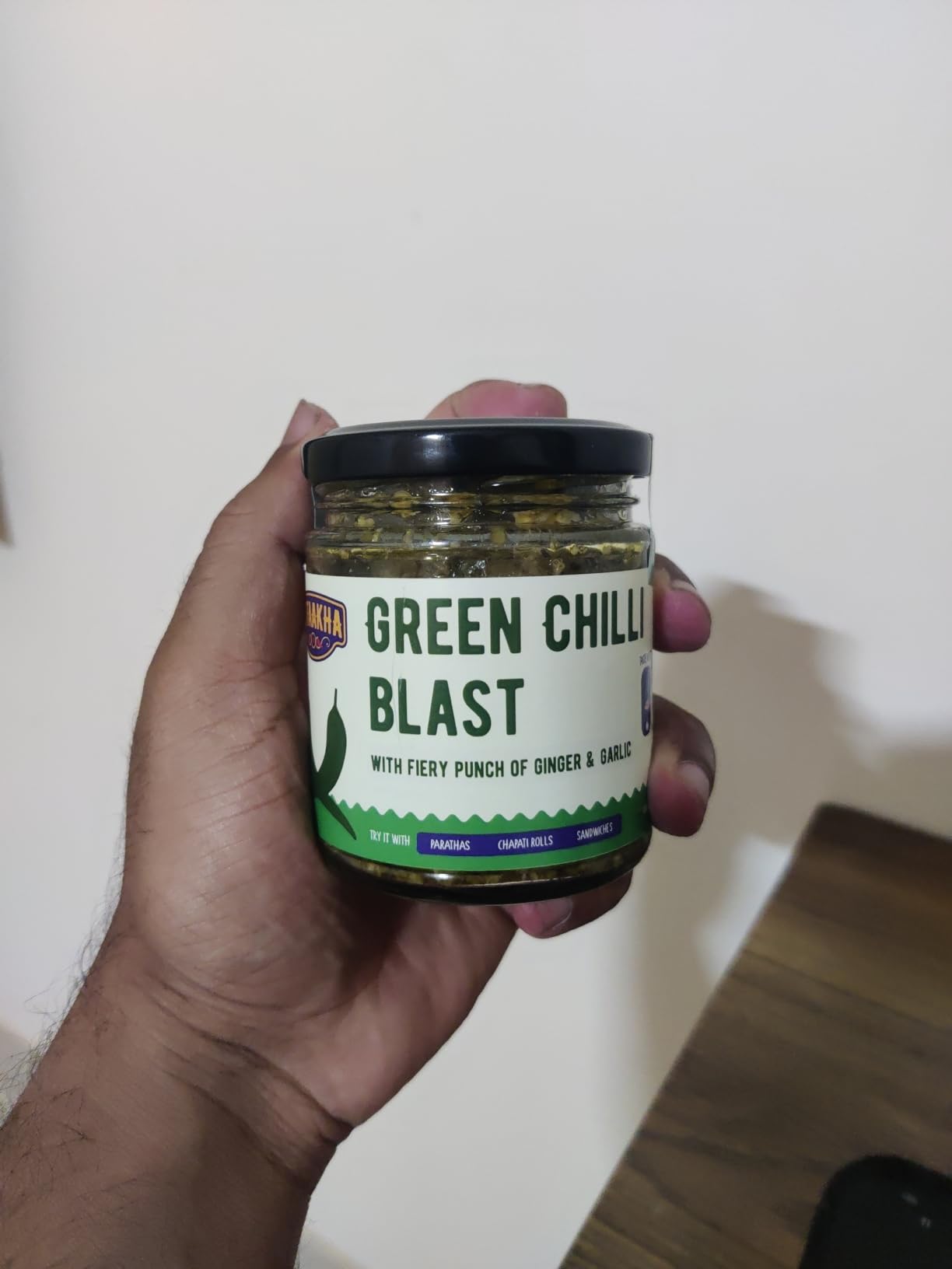 Pataakha Green Chilli Blast 180gms Spicy, Sugar free Green Chilli ...