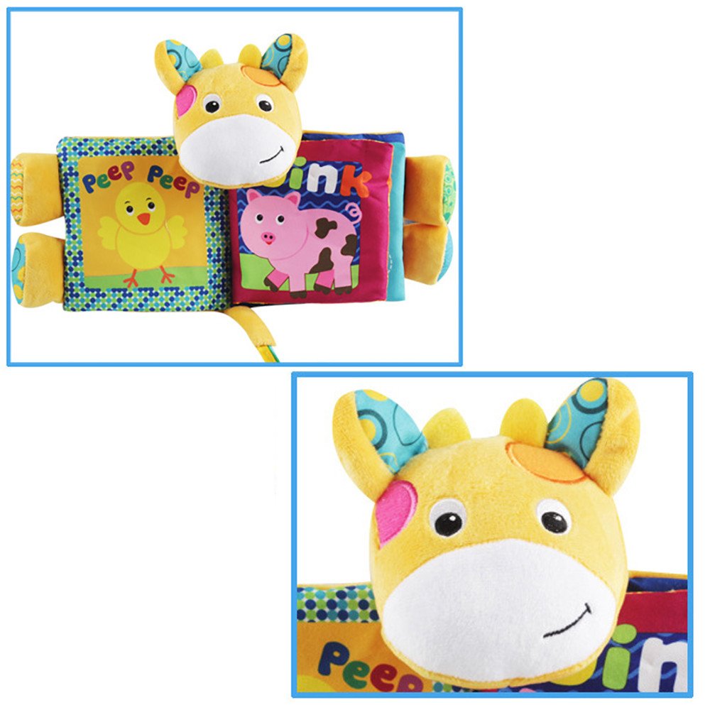 Buy Animal Tails Cloth Book Cute Moose Shape Soft Activity Books for ...