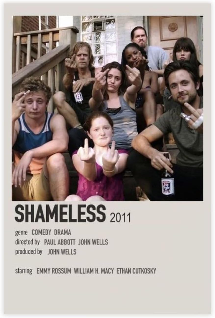 Amazon.com: Shameless Movie Posters2 Canvas Poster Bedroom Decor Sports ...