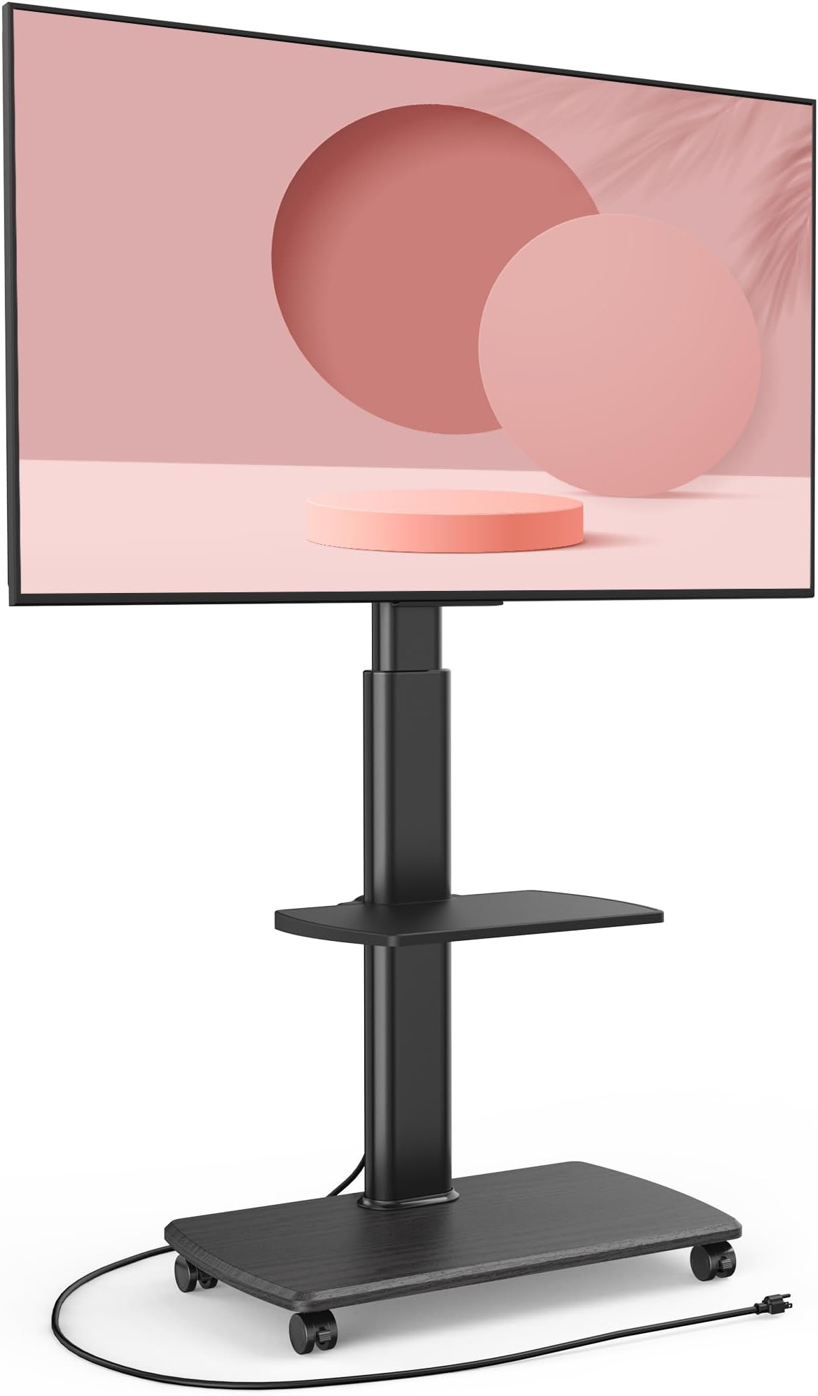 Amazon.com: FITUEYES Rolling TV Stand with Power Outlets, Swivel ...