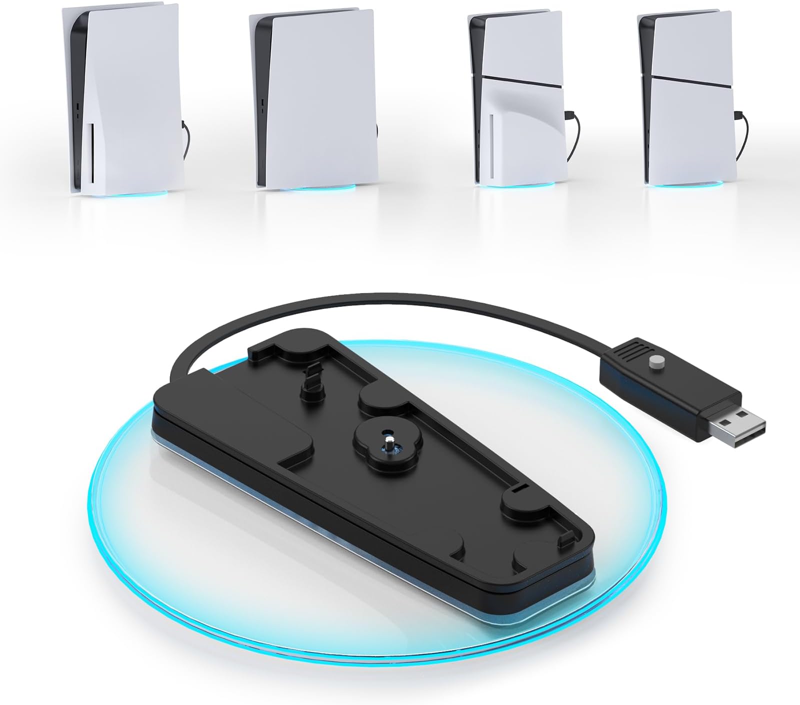 Amazon.com: IINE RGB Vertical Stand for PS5 & PS5 Slim, PS5/PS5 Slim ...