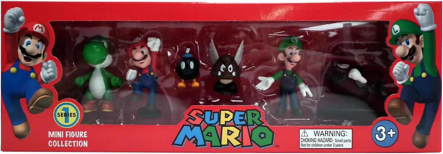 Nintendo 5cm Super Mario Series 1 Mini Figure Collectors Box Set ...