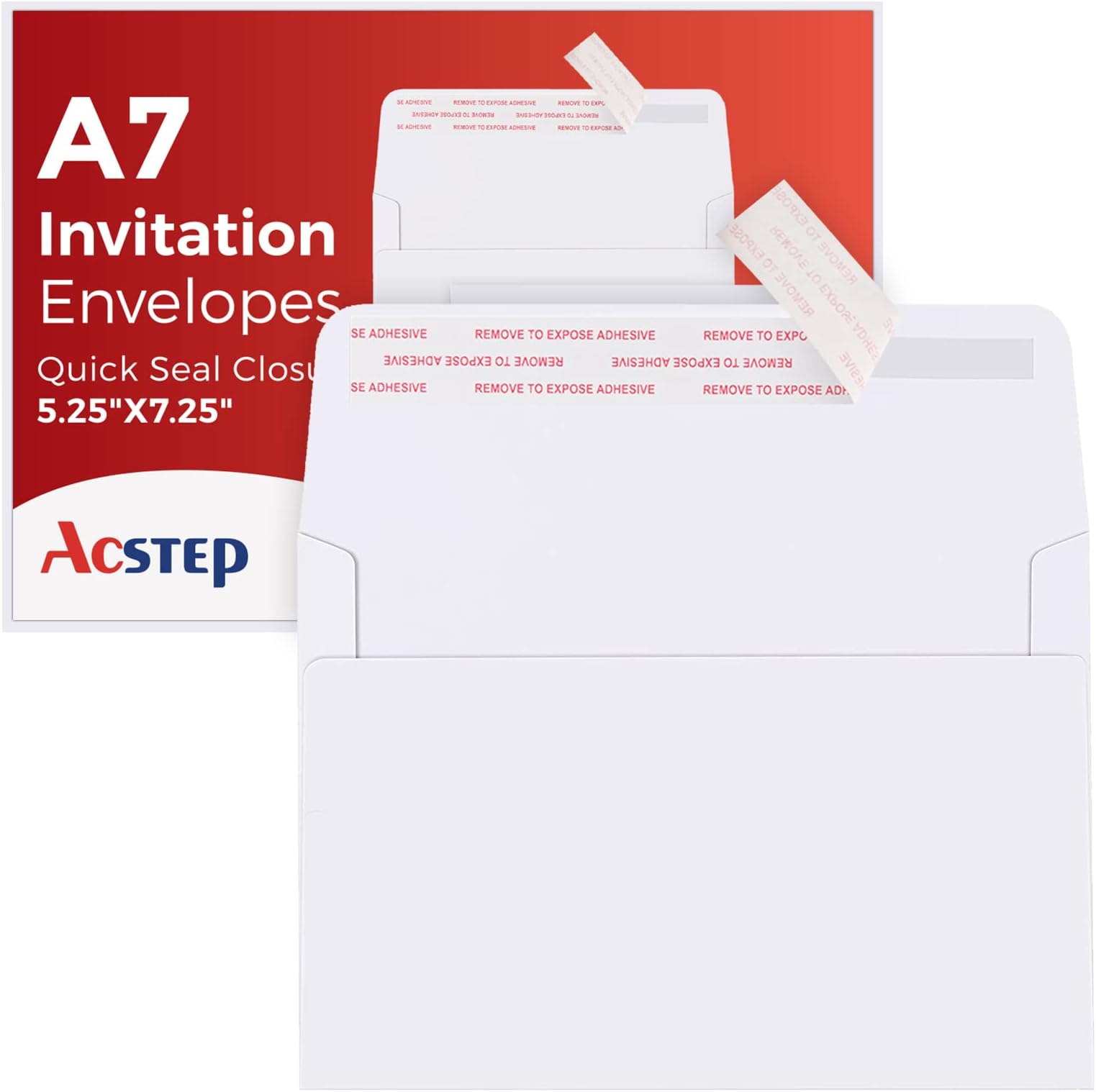Amazon.com : 5x7 Envelopes for Invitations - 110 White Envelopes for ...