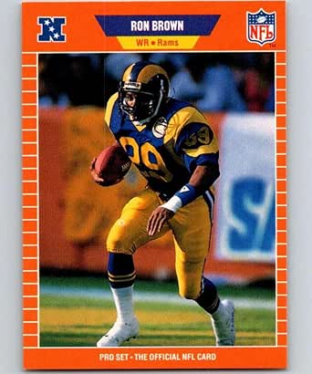 Amazon.com: 1989 Pro Set #196 Ron Brown LA Rams NFL Football ...
