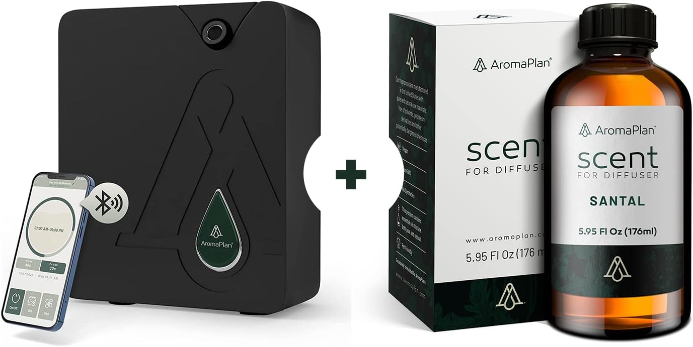 Amazon.com: AromaPlan Bundle - 2023 Upgraded Bluetooth Black Scent Air ...