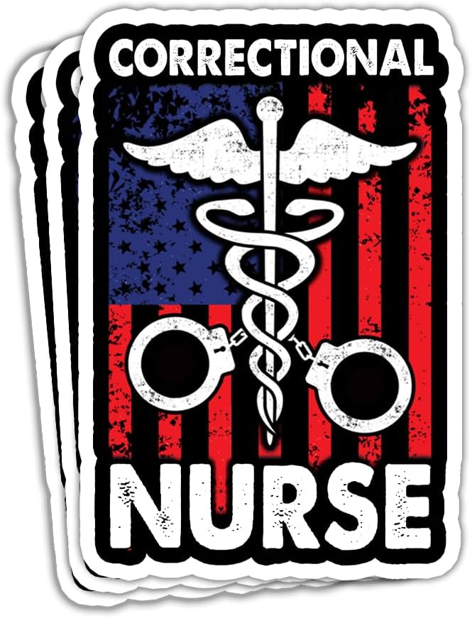 Amazon.com - SODAVA 3Pcs Correctional Nurse Sticker, Medical ...