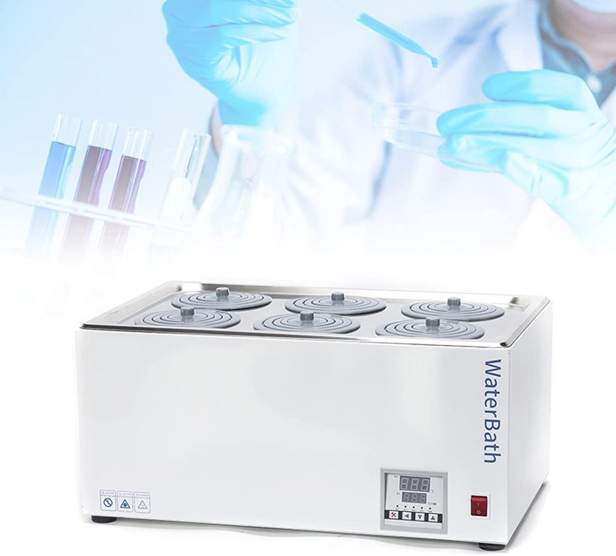 Buy DARZYS Digital 6-hole thermostat water bath, laboratory water bath ...