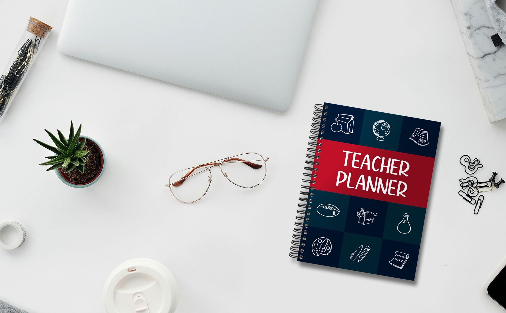 Undated UK Teacher Planner – A5, Primary/Secondary School, 7 Subjects ...