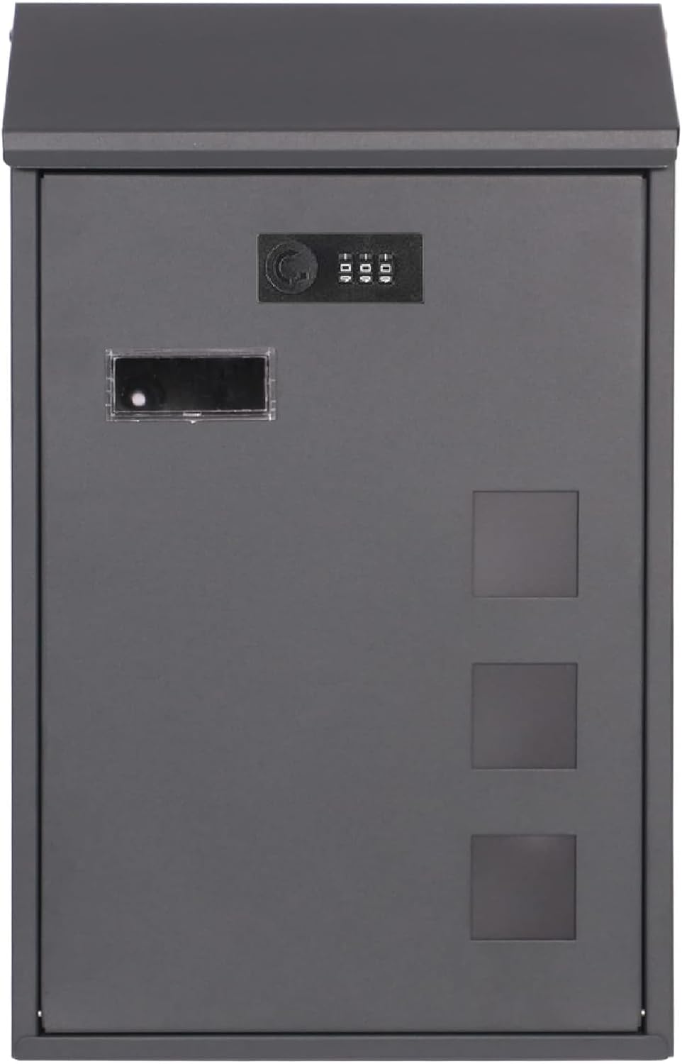 Housics Lockable Wall Mounted Steel Mailbox - Waterproof Outdoor Letter ...