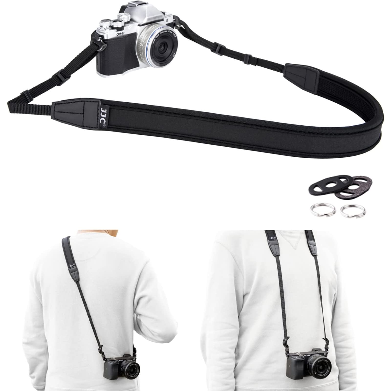 JJC Mirrorless Camera Soft Neck Strap Shoulder Belt for Sony A7CR A7C ...