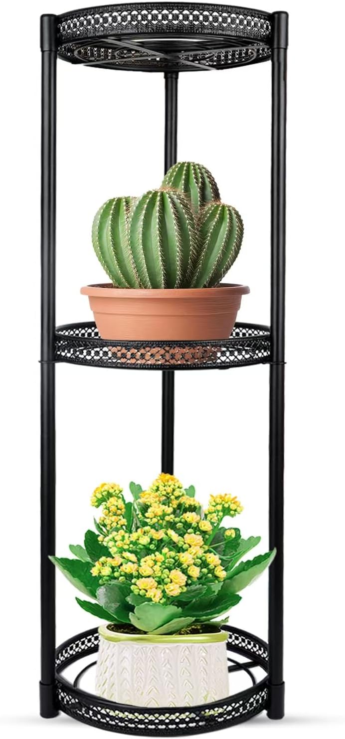 Amazon.com: 3 Tier Plant Stand Indoor Outdoor - 34'' Extra-Tall Metal ...