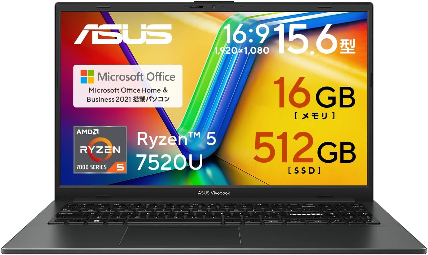 Amazon.co.jp: 【Amazon.co.jp限定】 ASUS ノートパソコン Vivobook Go 15 E1504FA 15.6 ...