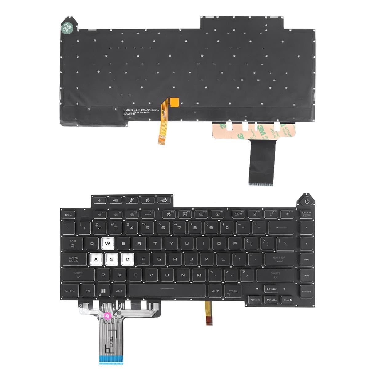Amazon.com: Laptop Replacement US Keyboard Compatible with ASUS ROG 5R ...