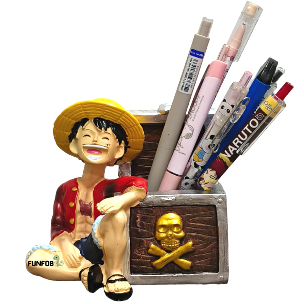 Funfob One Piece Anime Pen Stand For Study Table Office Desk Or Pencil ...