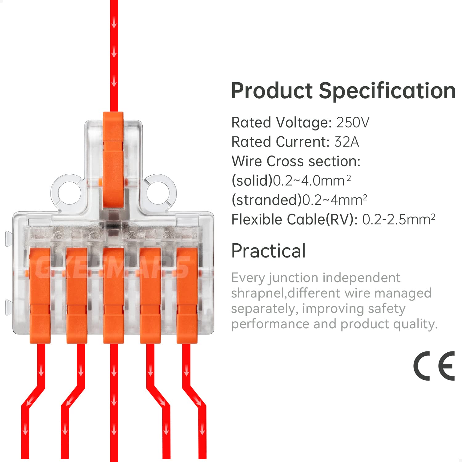 Snapklik.com : GKEEMARS 10Pcs Mini Electrical Wire Connectors, DIY ...