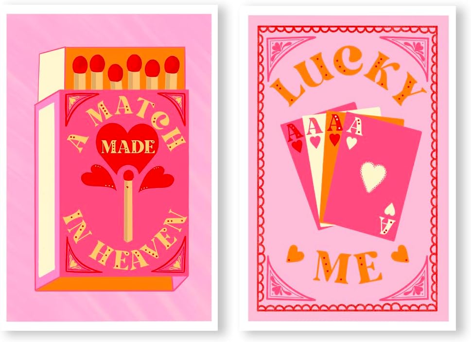 Amazon.com: LuLuLa Match Made In Heaven Love Matchbook and Lucky Me Hot ...