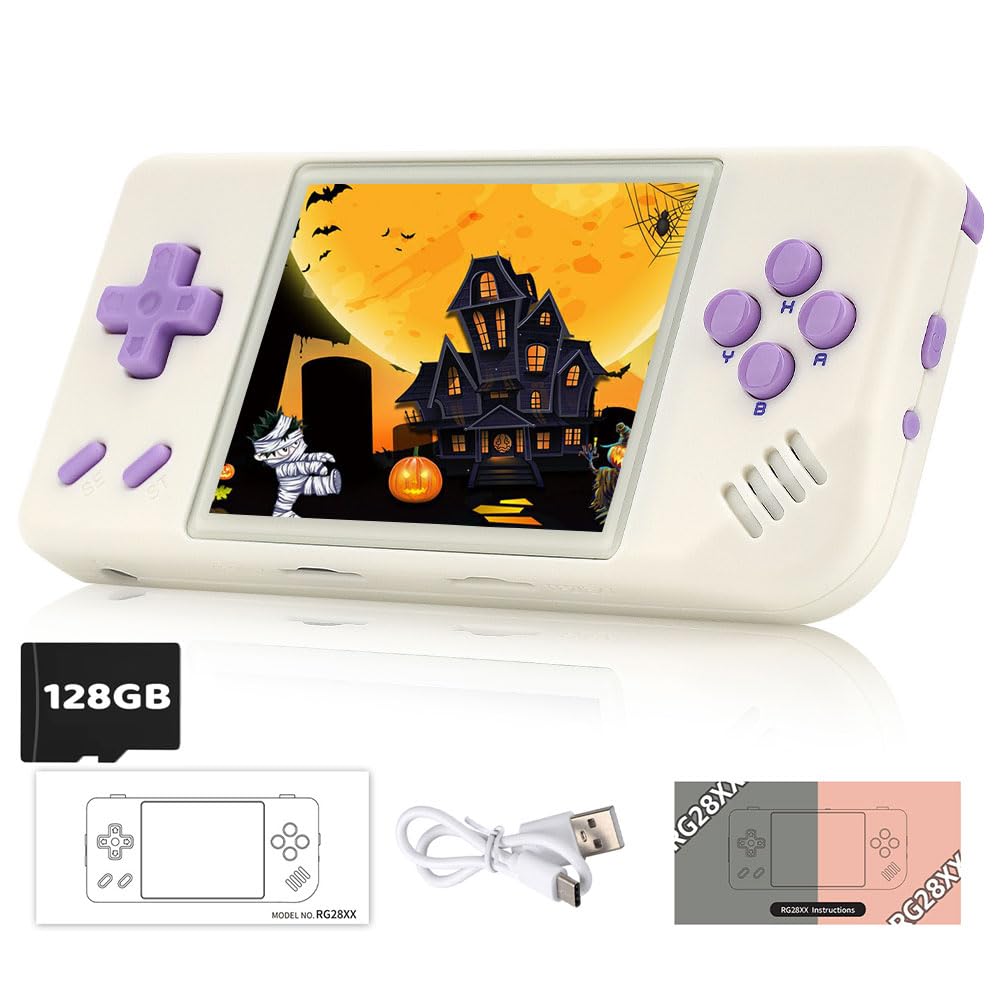 Amazon.com: RG28XX Retro Game Console 2.83 Inch 640*480 IPS Screen ...