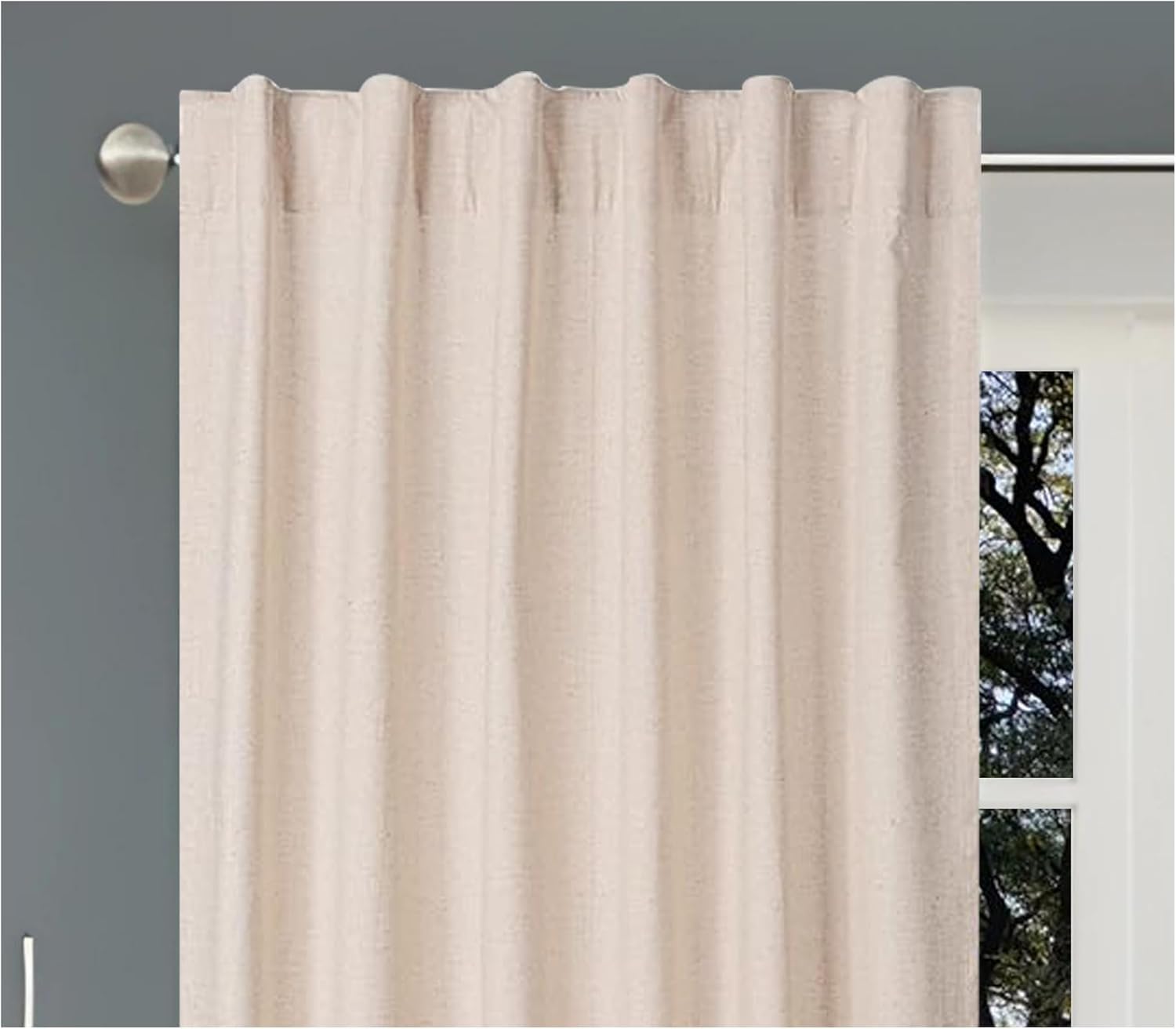 Cotton Tab Top Curtains SET OF 2 Washed Cotton Tab Top Light Filtering