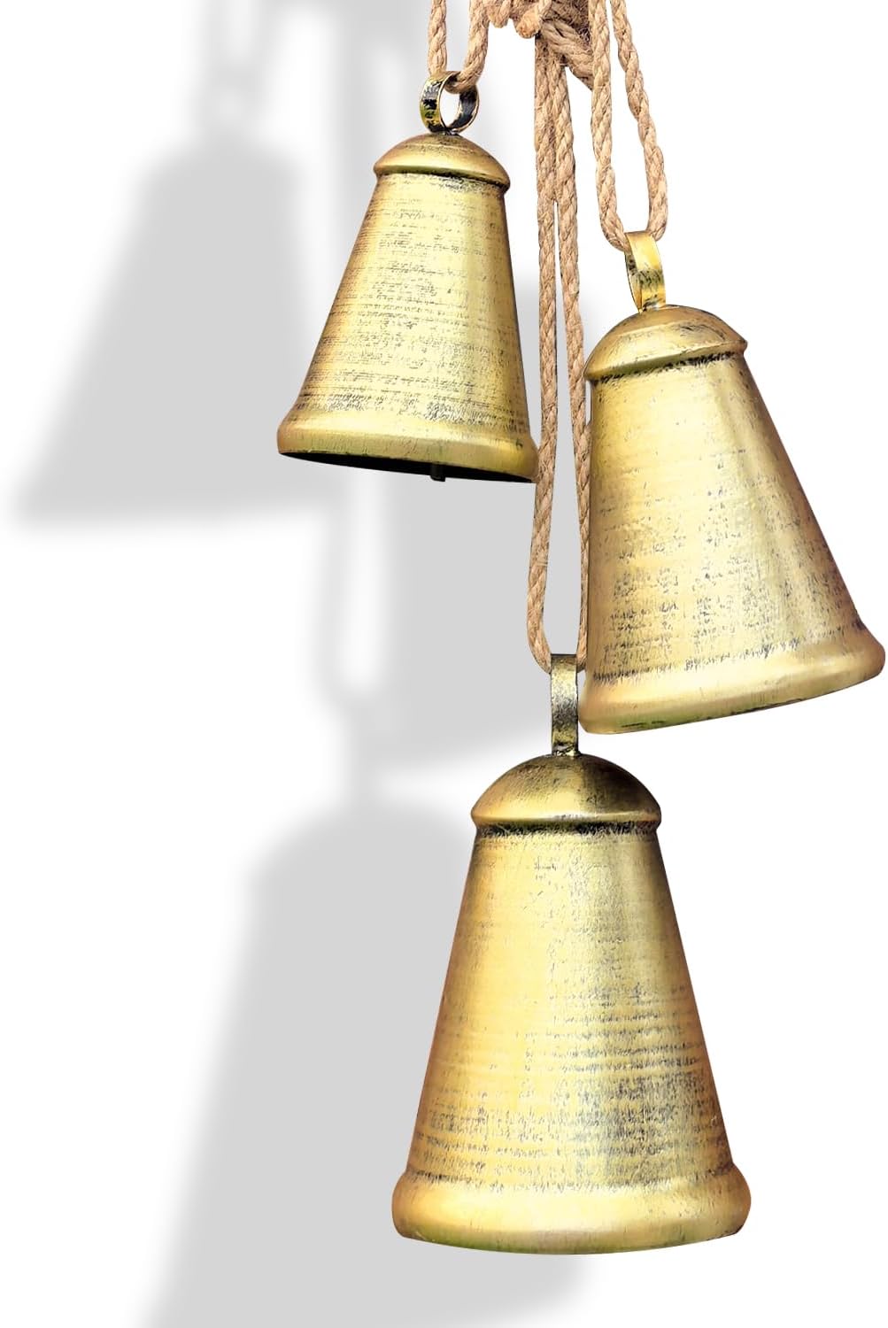 Amazon.com: Christmas Bells，Vintage Iron Bells with Jute Rope for ...