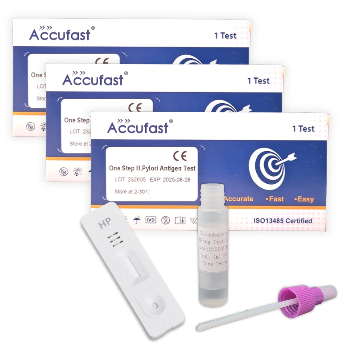 Buy 3 x H Pylori Stomach Ulcer Tests | Helicobacter Pylori Infection ...