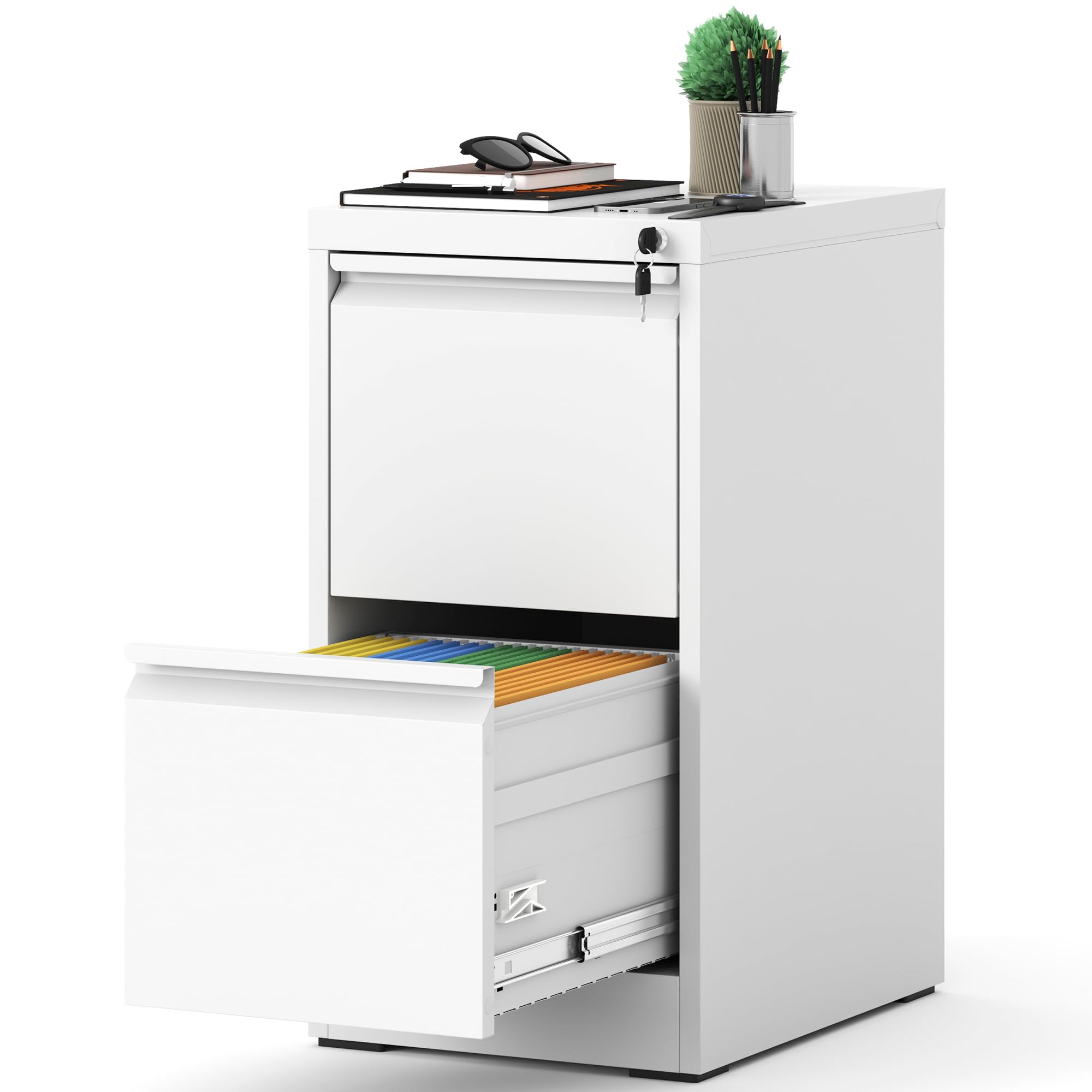 Amazon.com: AQY File Cabinet with Lock, Metal Filing Cabinets for Home ...