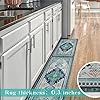Amazon.com: Teal Boho Kitchen Mats for Floor, Green Blue Turquoise ...