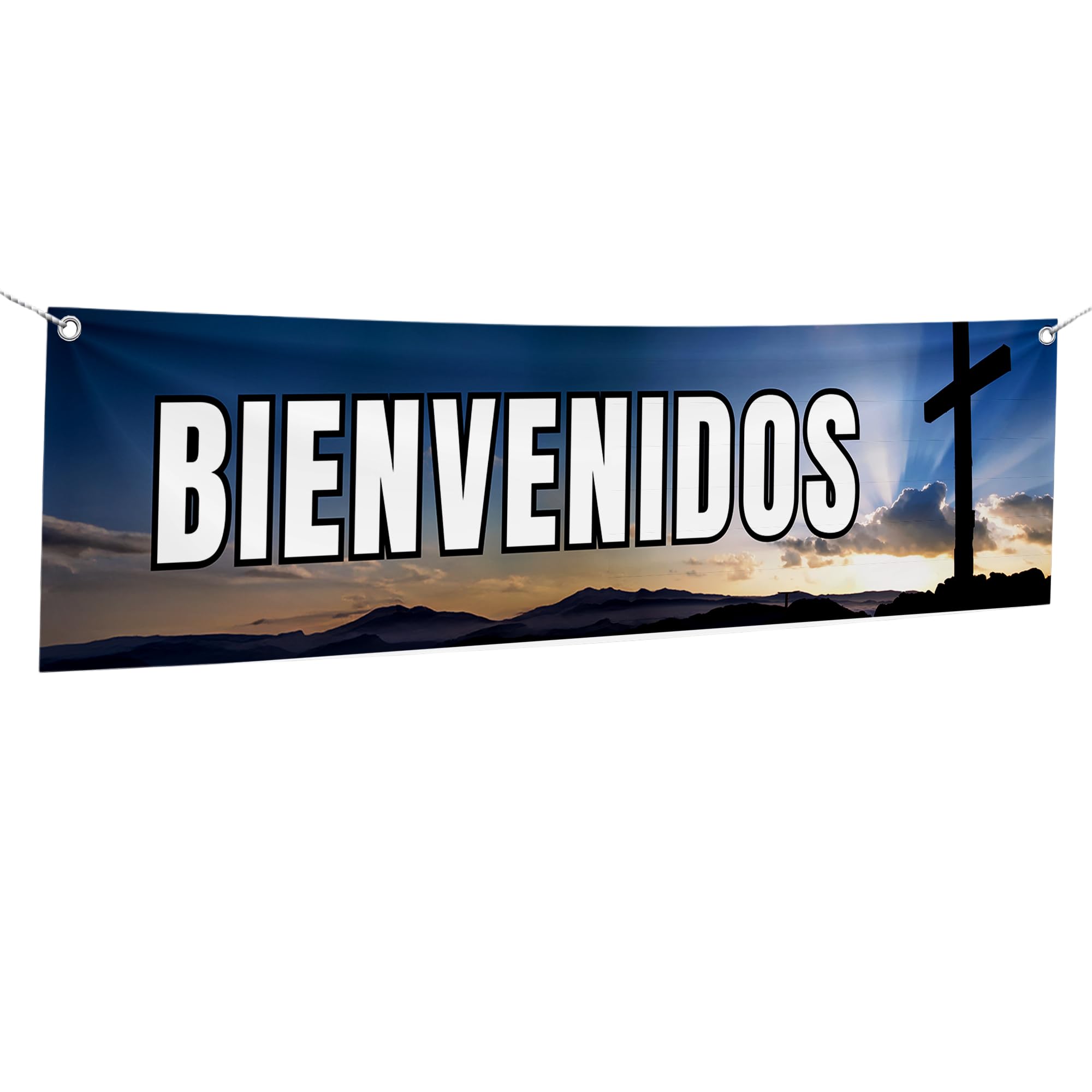 Amazon.com : Bienvenidos Large Banners and Signs for Outdoor by Mavis ...