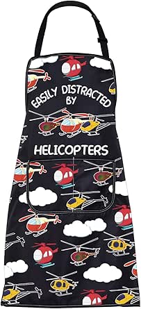Amazon.com: BNQL Helicopter Apron Helicopter Gifts for Helicopter Lover ...