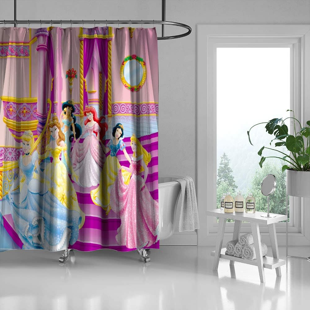 Amazon.com: Disney Frozen Elsa and Anna Fabric Shower Curtain : Home ...