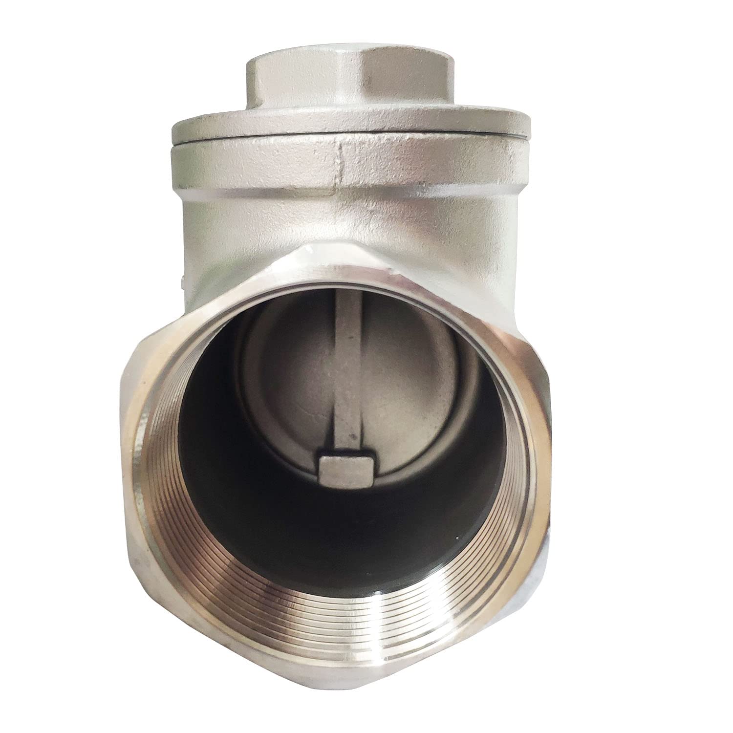 Snapklik.com : 2" NPT Swing Check Valve Female WOG 200 PSI PN16 CF8M