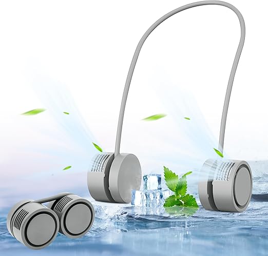 Amazon.com: Generic Portable Hand Free Neck Fan, Foldable Personal USB ...