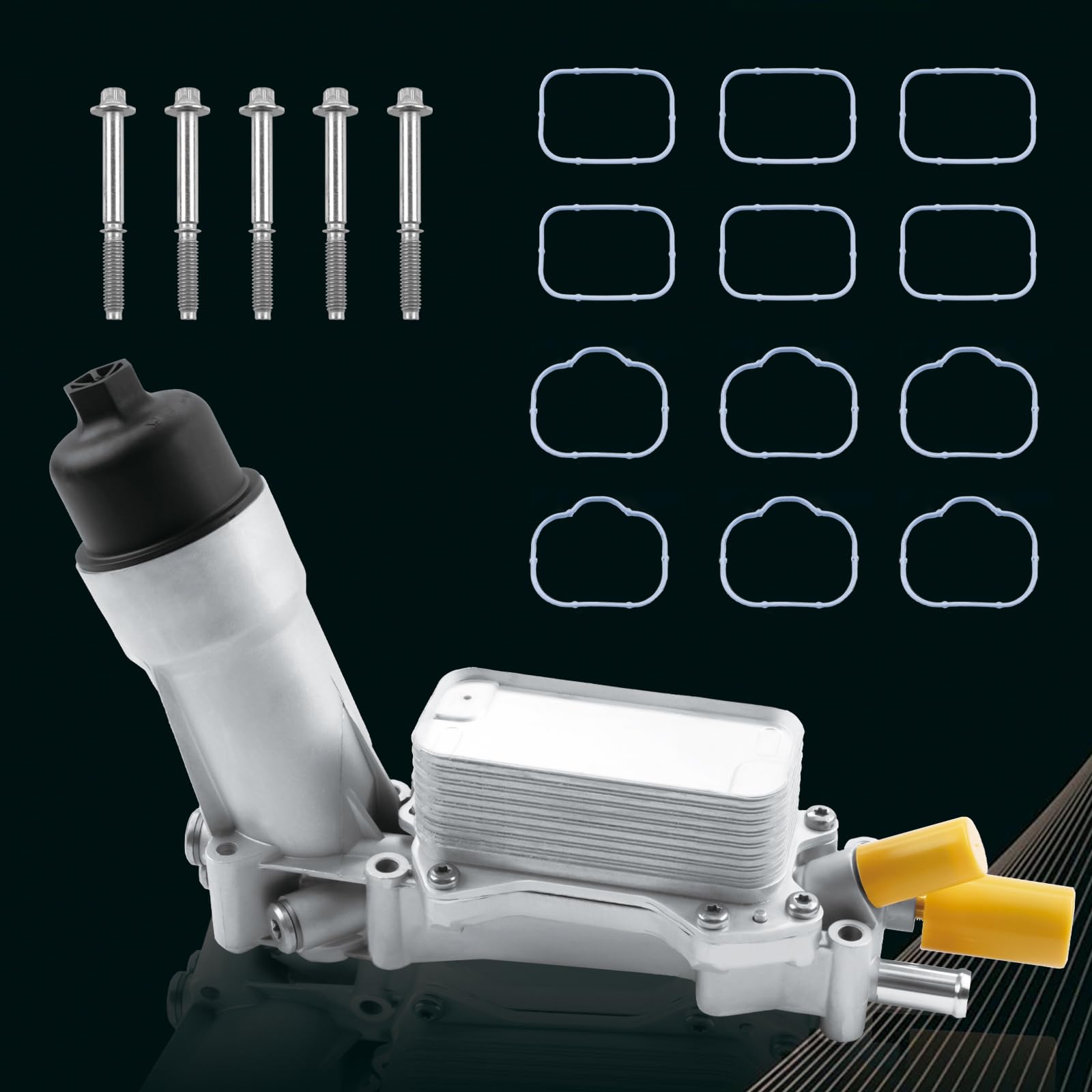 Amazon.com: HRepair 926-876 Aluminum Engine Oil Cooler for Jeep ...