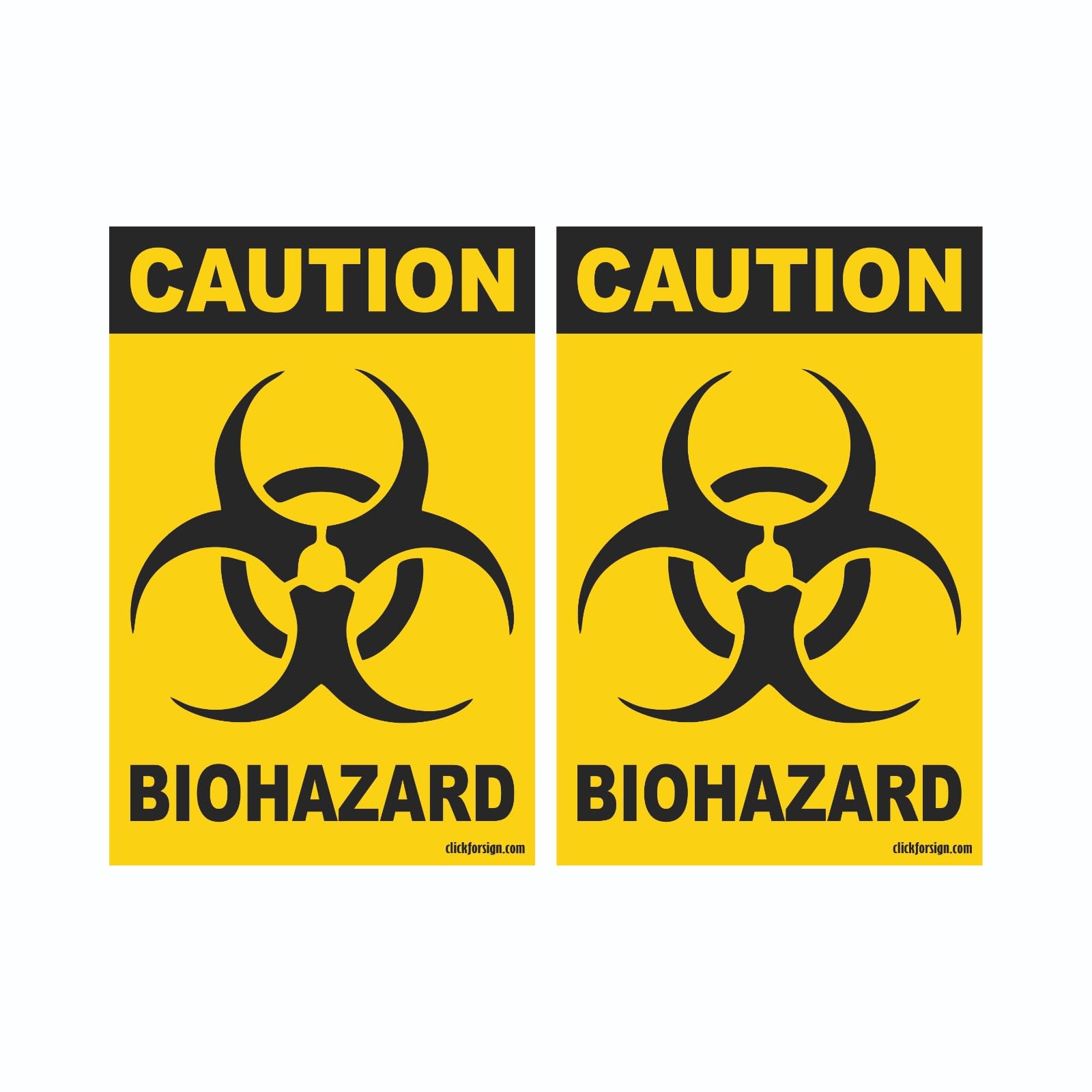 Clickforsign Biohazard Hazard Danger Safety Warning Sign Decal Sticker ...