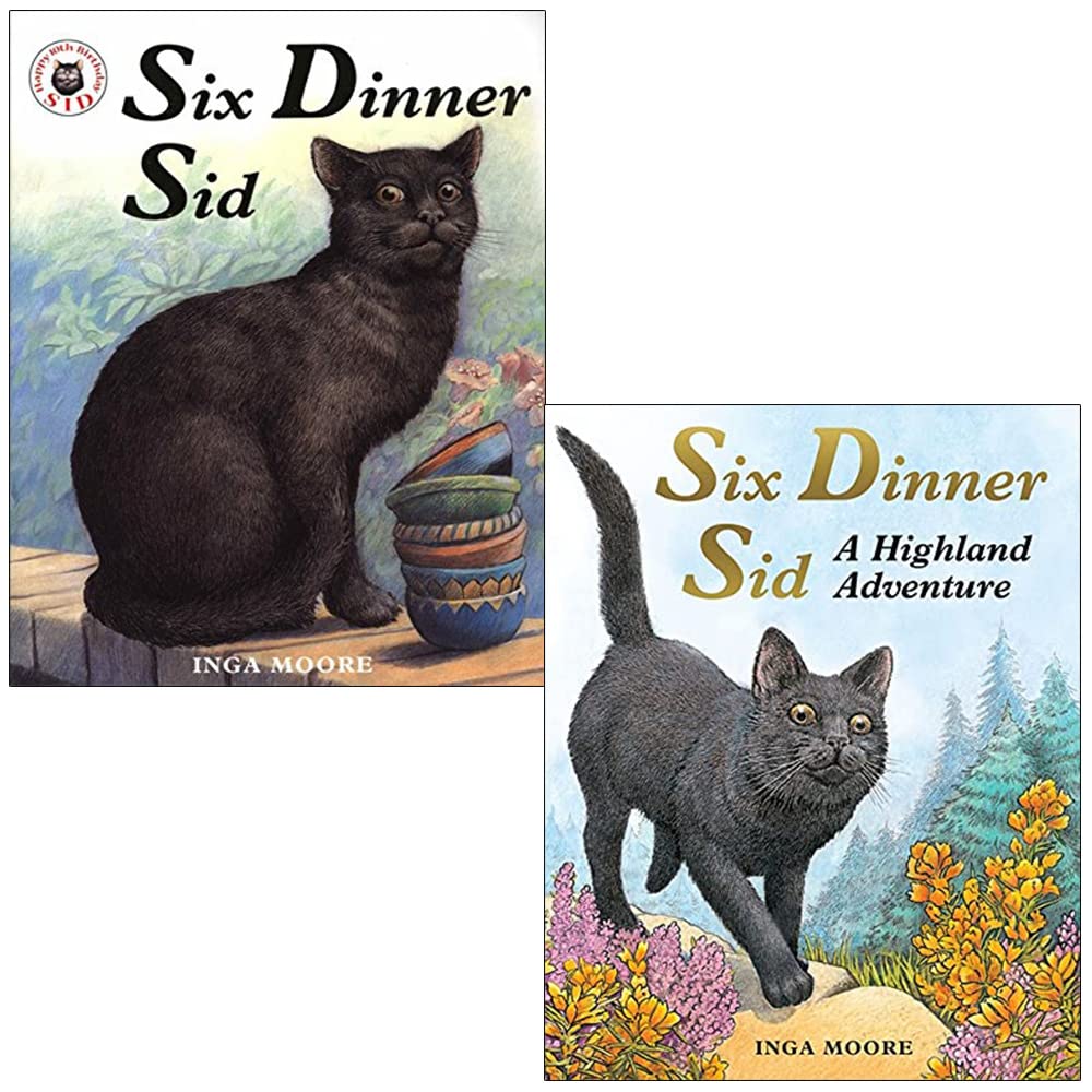 Six Dinner Sid Collection 2 Books Set By Inga Moore (Six Dinner Sid, A ...