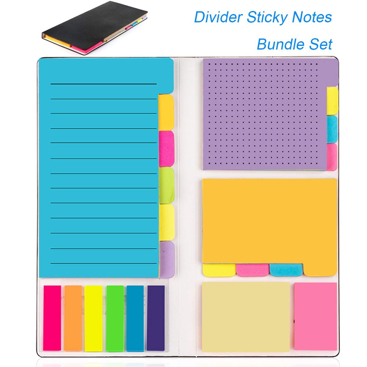 Buy YOTINO 426 Pcs Colored Divider Sticky Notes Set, Sticky Page ...