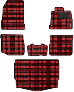 Amazon | Hotfield 日産 互換品 ノート E12 HE12 フロアマット＋トランクマット ラゲッジマット 形状4 e-POWER FF/標準仕様/NISMO マドラスレッド ...