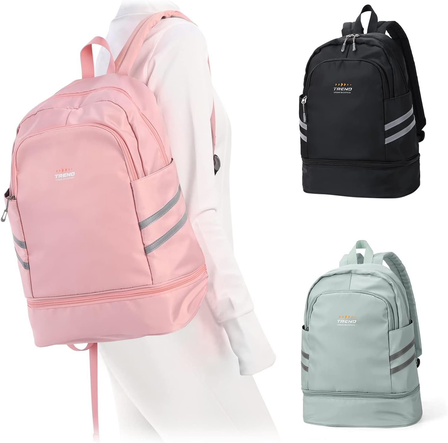 Amazon.com | Gym Backpack For Women Waterproof Backpack With Shoe ...