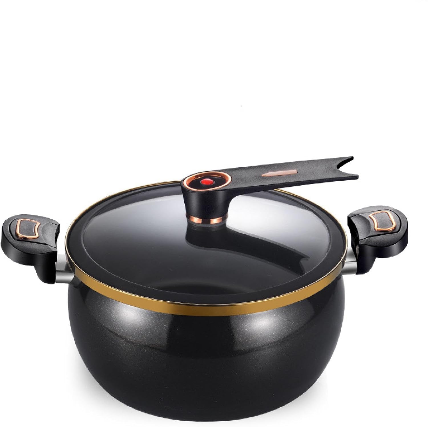 Amazon.com: Enamel ceramic pot micro pressure soup pot home stewing pot ...