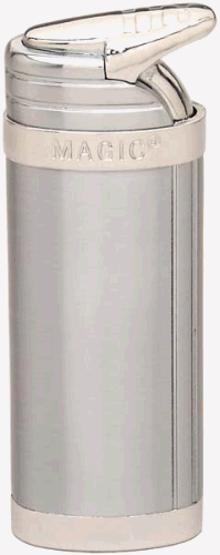 Amazon.com : Magic Panther Satin Silver Torch Flame Cigar Lighter ...