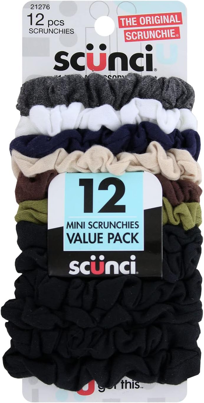 Amazon.com : Conair Scunci Hair Twisters No Damage Scrunchies Assorted ...