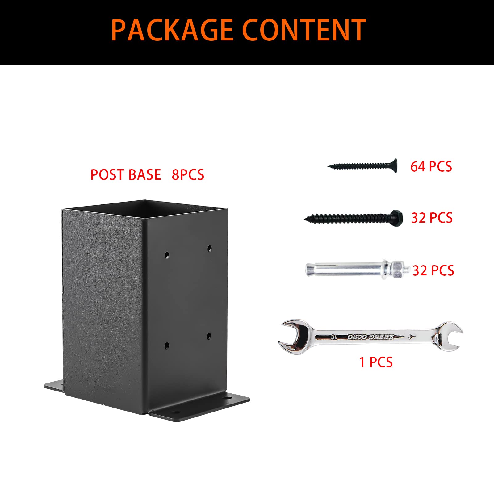 Snapklik.com : YVHFWOY 4x4 Post Base, Post Brackets