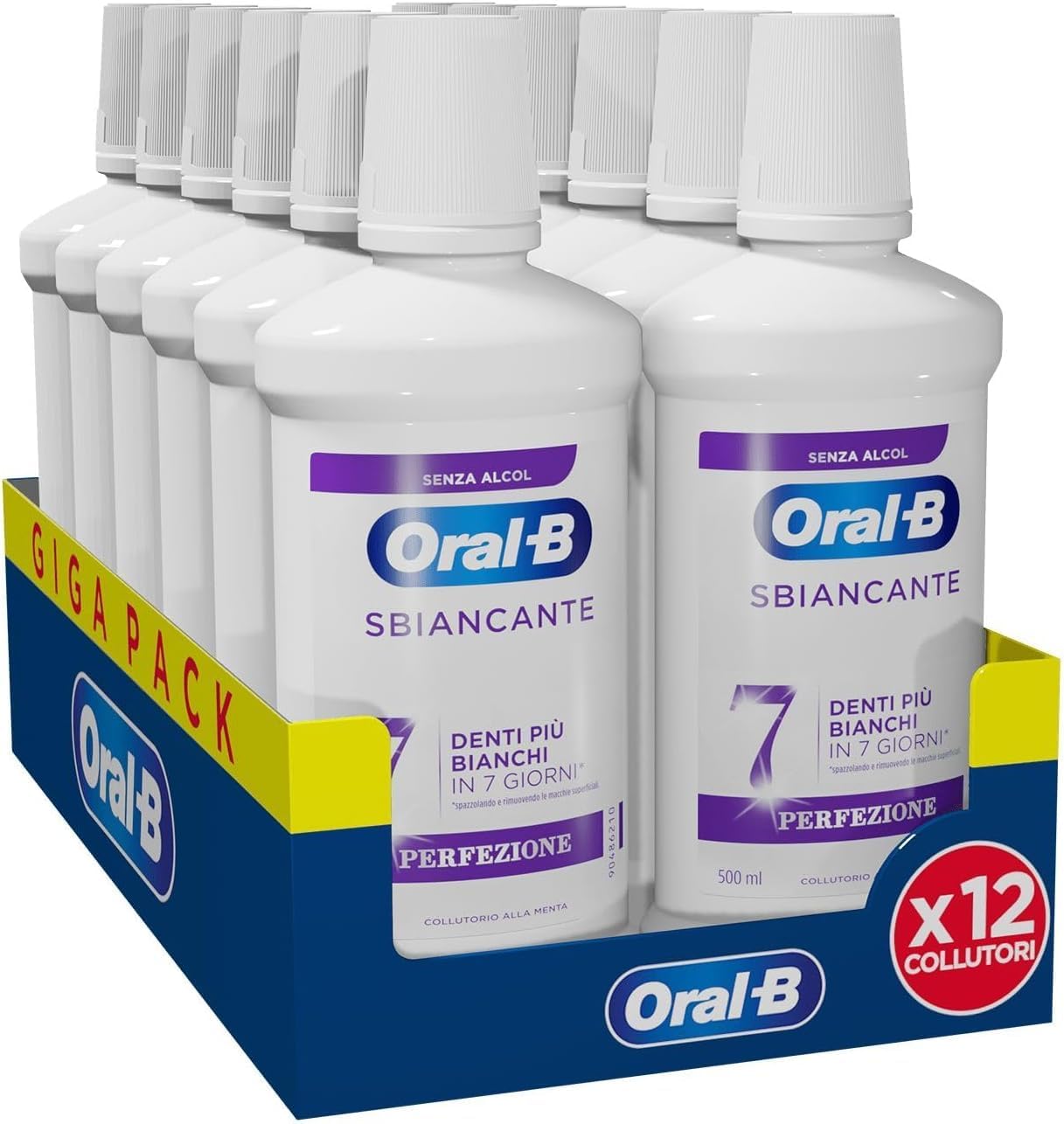 Oral-B Collutorio Perfezione Sbiancante, Gusto Menta, Denti più Bianchi ...