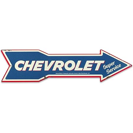 Amazon.com: HangTime Chevrolet Service Garage Sign, Vintage Chevy Metal ...