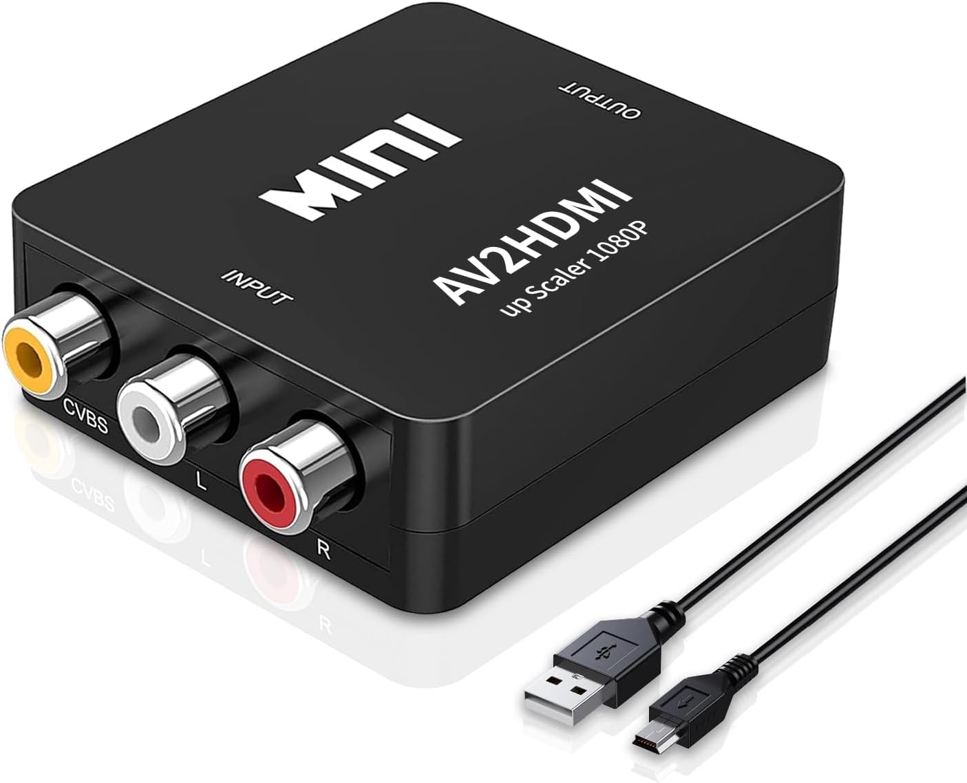 Amazon.com: RCA to HDMI Converter, AV to HDMI Adapter,1080P Mini Rca ...