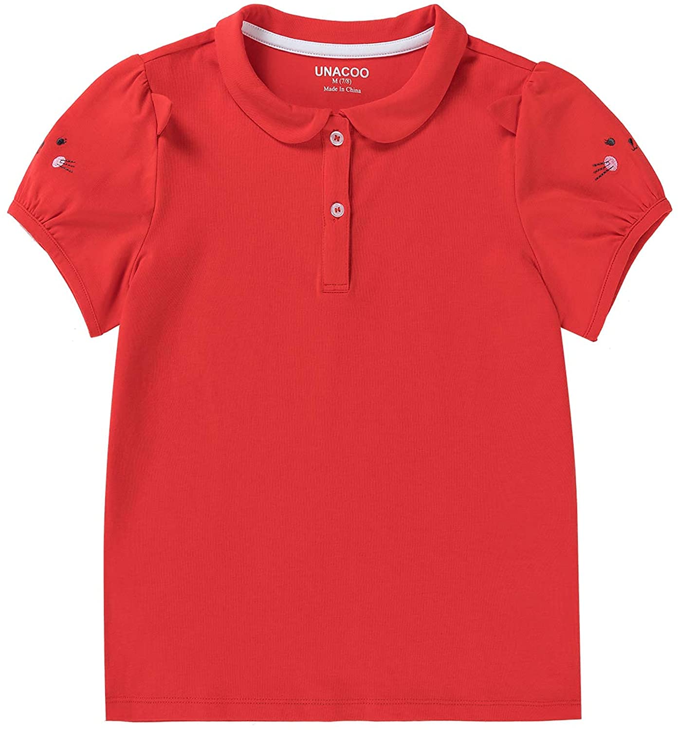 Snapklik.com : UNACOO Toddler Girls 1 Pack Polo Shirt