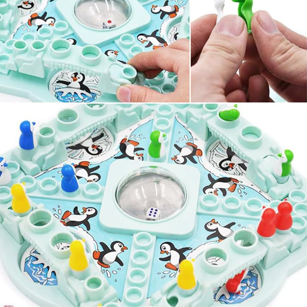 Penguin Flying Chess YNOUYRS Flying Chess Board Game Interactive Board ...